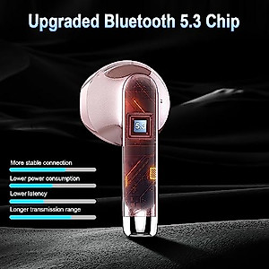 Wireless Earbud Bluetooth 5.3 Headphones with Clear Sound, 40H Playtime, Sport Earbud Touch Control with LED Digital Display, IP7 Waterproof Bluetooth Earphones Built-in Mic for Android iOS Workout