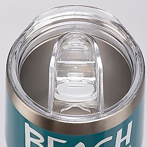 Primitives by Kathy Wine Tumbler - Beach Please