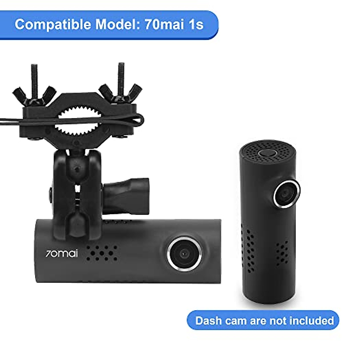 ChengFu Dash Cam Mount, Dash Cam Mirror Mount, Car Dash Cam Mount, Dash Cam Mount Rear View Mirror Holder, Compatible with 70mai Smart Dash Cam 1S