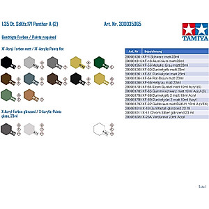 Tamiya Models German Pzkfw V Panther Ausf A Model Kit