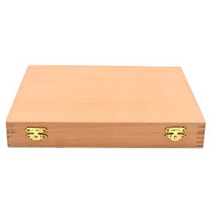 EISCO Wooden Slide Box for 100 Slides, with Latches- Fits 75x25mm Slides