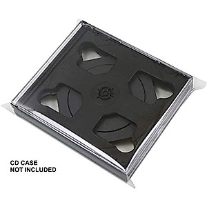 (100) CD Resealable Outer Sleeves - Oversize - Fits Chubby 24mm CD Jewel Boxes - Super Clear, Archival Quality, Premium 2 mil Thick #CDSB02RS24