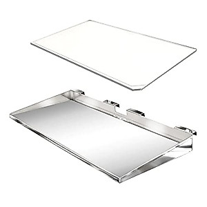 Magma Products A10-902 Stainless Steel Detachable Serving Shelf for Grill with Removable Plastic Cutting Board, Fits 9 x 18 Inch Cooking Grate Grills