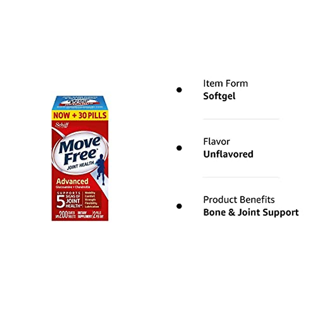 Move Free Advanced, Joint Health, Tablet (200 Count)