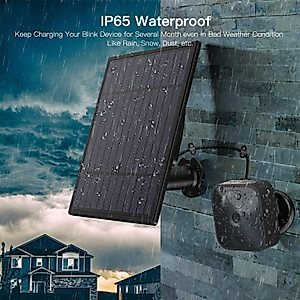 Blink XT XT2 Camera Wall Mount Bracket,Weather Proof 360 Degree Protective Adjustable Indoor/Outdoor Mount and Cover for Blink XT XT2 Home Security Camera Anti-Sun Glare UV Protection Black(4 Pack)