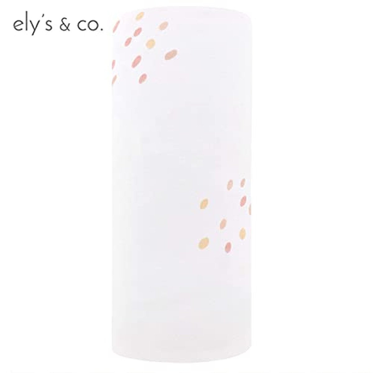 Ely’s & Co. Crib Sheet 1-Pack Combed Jersey Cotton for Baby Girl — (Pink Raindrops)