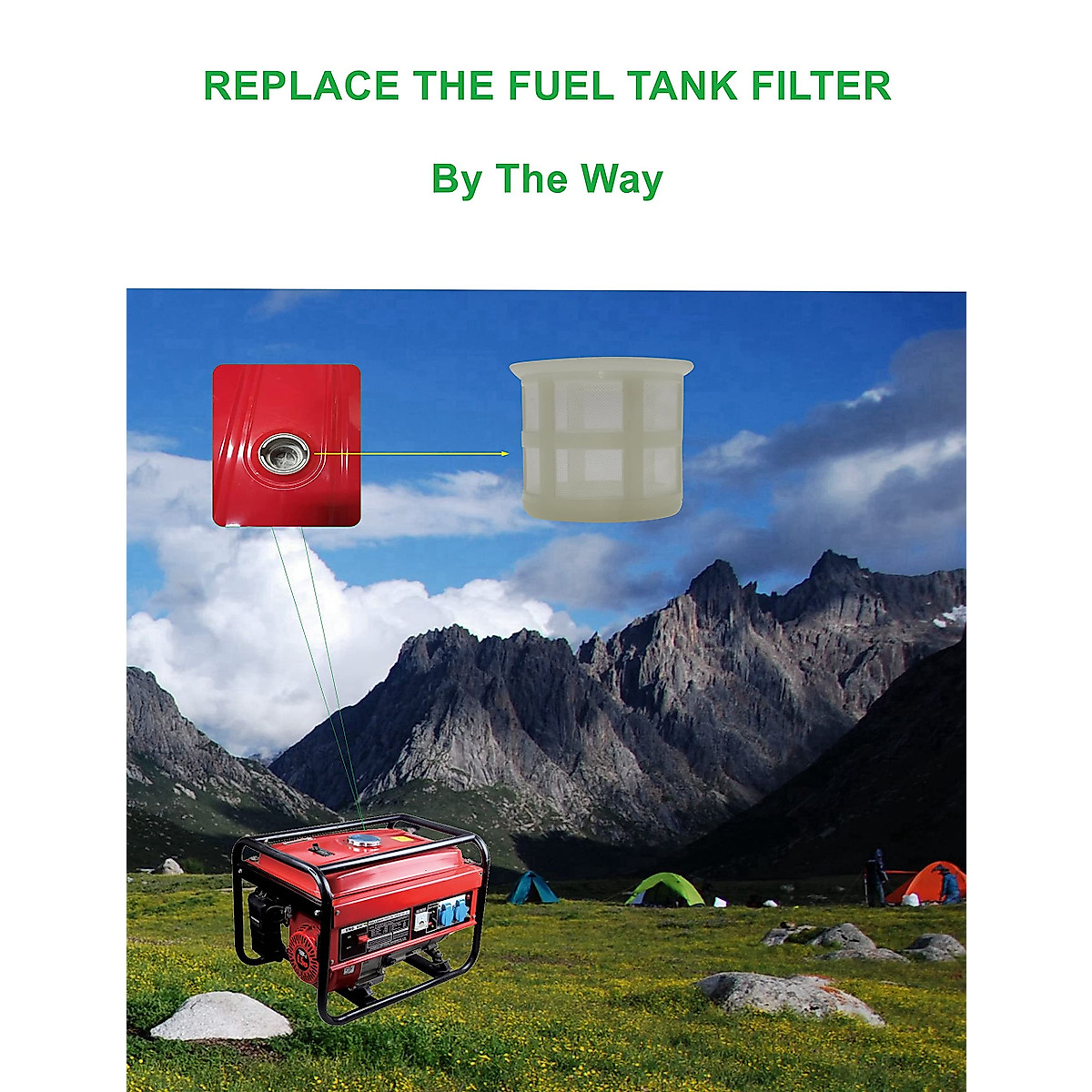 YAMAKATO Predator 9000 8750 6500 4000 4375 Generator Fuel Tank Shut Off Valve Fuel Petcock for Centurion Honda Westinghouse Duromax Durostar Powermate Powerhorse ETQ M16X1.5mm 3/16in