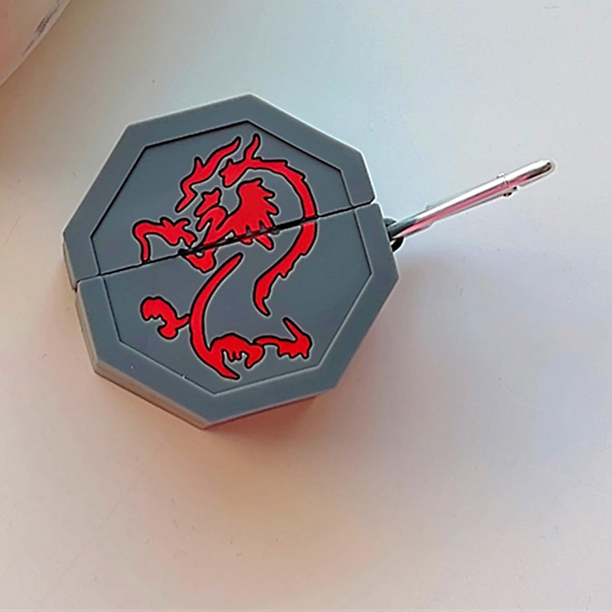 AOLABOKY Earphone Case for Sony WF-1000XM4,Cartoon Cool Dragon Talisman Jackie Chan Adventures Soft Silicone Protective Cover for Sony wf-1000xm4 with Keychain