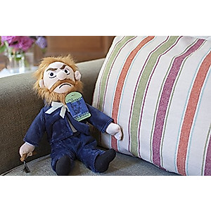 Vincent Van Gogh Doll - 11" Soft Stuffed Plush Little Thinker - Toy for Kids or Adults