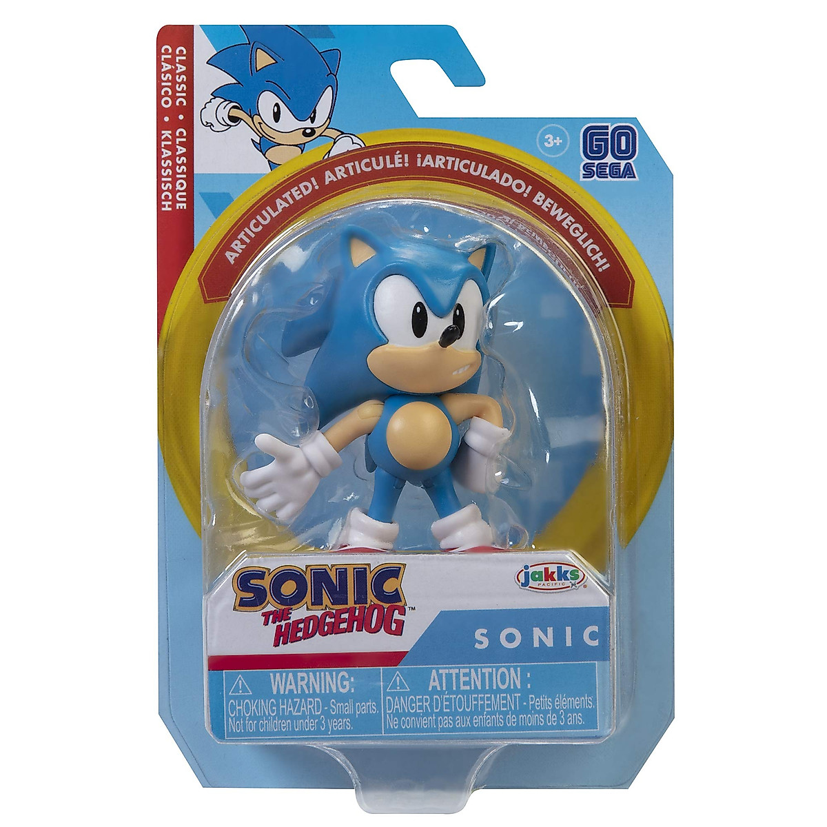 Sonic The Hedgehog Action Figure 2.5 Inch Classic Sonic Collectible Toy