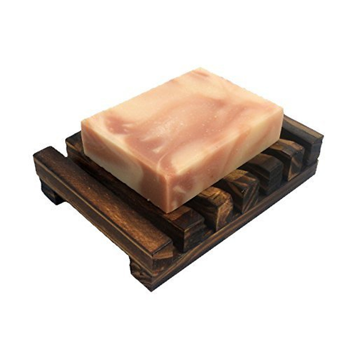 Onwon Hawaii Style Bathroom Accessories Handmade Natural Wood Soap Dish Wooden Soap Holder