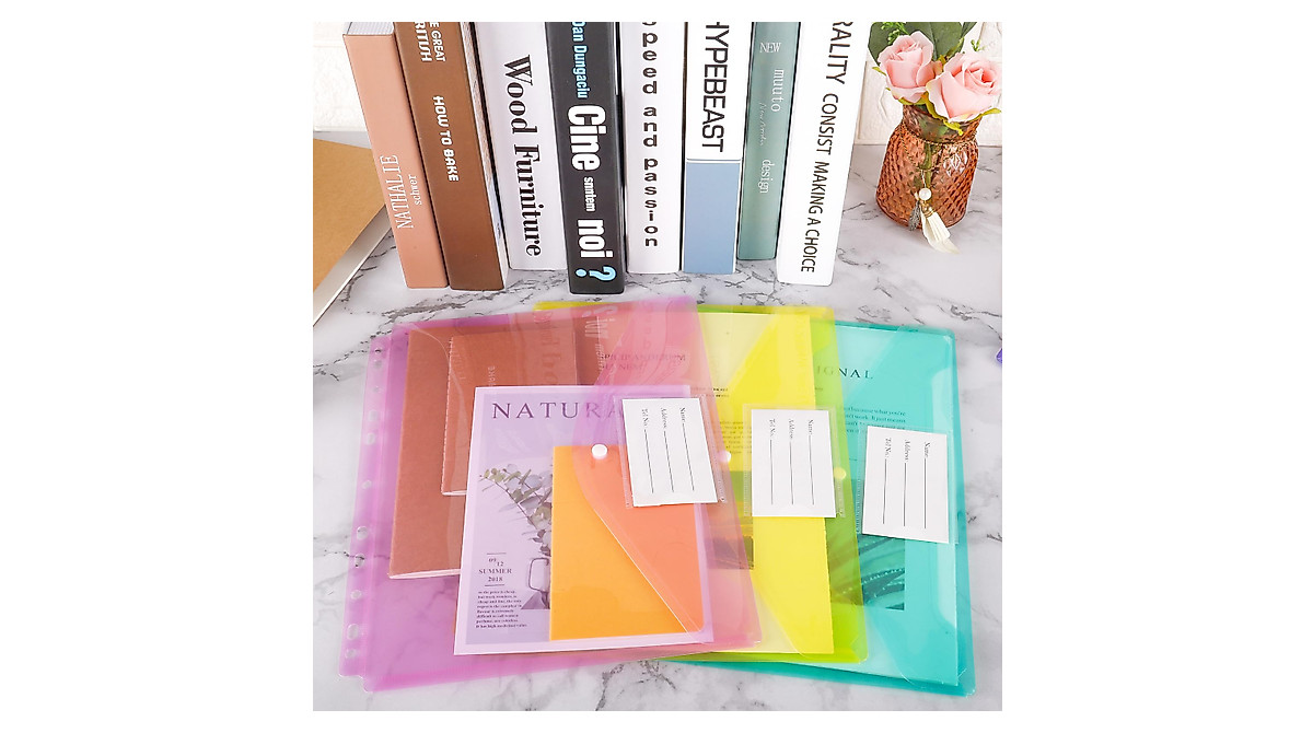 Organize with 30 EOOUT Binder Pockets | Durable, 11-Hole