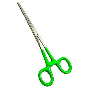 Premium German Stainless Ultimate Hemostat Forceps CLAMP Set, 2 Piece Straight + Curved (CYNAMED Brand) …