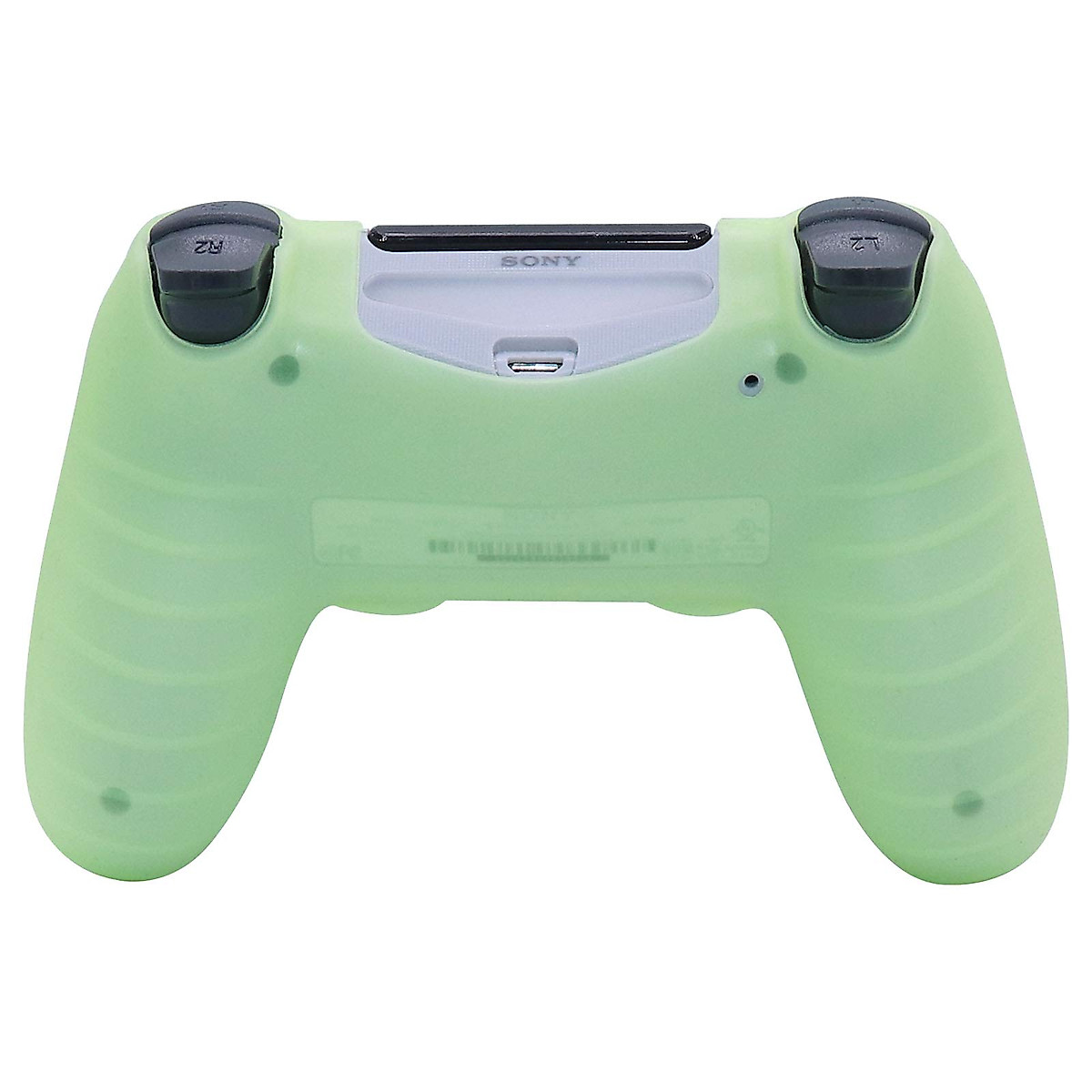 Controller Skin Silicone Cover for PS4 in Dark Protective Case for PS4/slim/PS4 Pro Dualshock 4 Controller.(Black Pro Thumb Grip x 8,Cat + Skull Cap Cover Grip x 2)