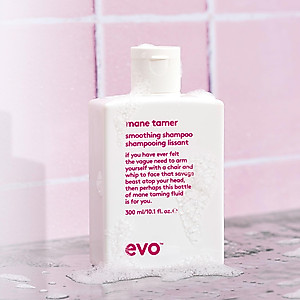EVO Mane Tamer Smoothing Shampoo - Cleans, Smooths, & Strengthens Hair - Reduces Frizz - 300ml / 10.1fl.oz - 300ml / 10.1fl.oz