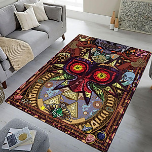 SHOUSE Legend of Zelda Rug, Gaming Carpet for Game Room, Kids Room Rug,Rugs for Living Room, Bedroom - Washable Rug, 8x10 Area Rugs - Home Decor Accent for Gaming Enthusiasts 2 (60 * 36 inches)