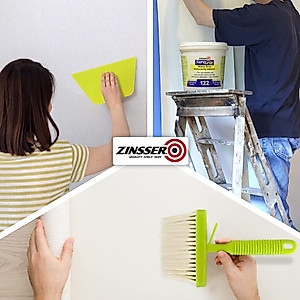 Zinsser SureGrip 122 Heavy Duty Wallcovering Adhesive, Wallpaper Glue + Wallpaper Paste Brush + Wallpaper Smoothing Tool, Wallpaper Tools Kit, Wall Paper Adhesive, Vinyl Wallcovering + KLEEG Packet