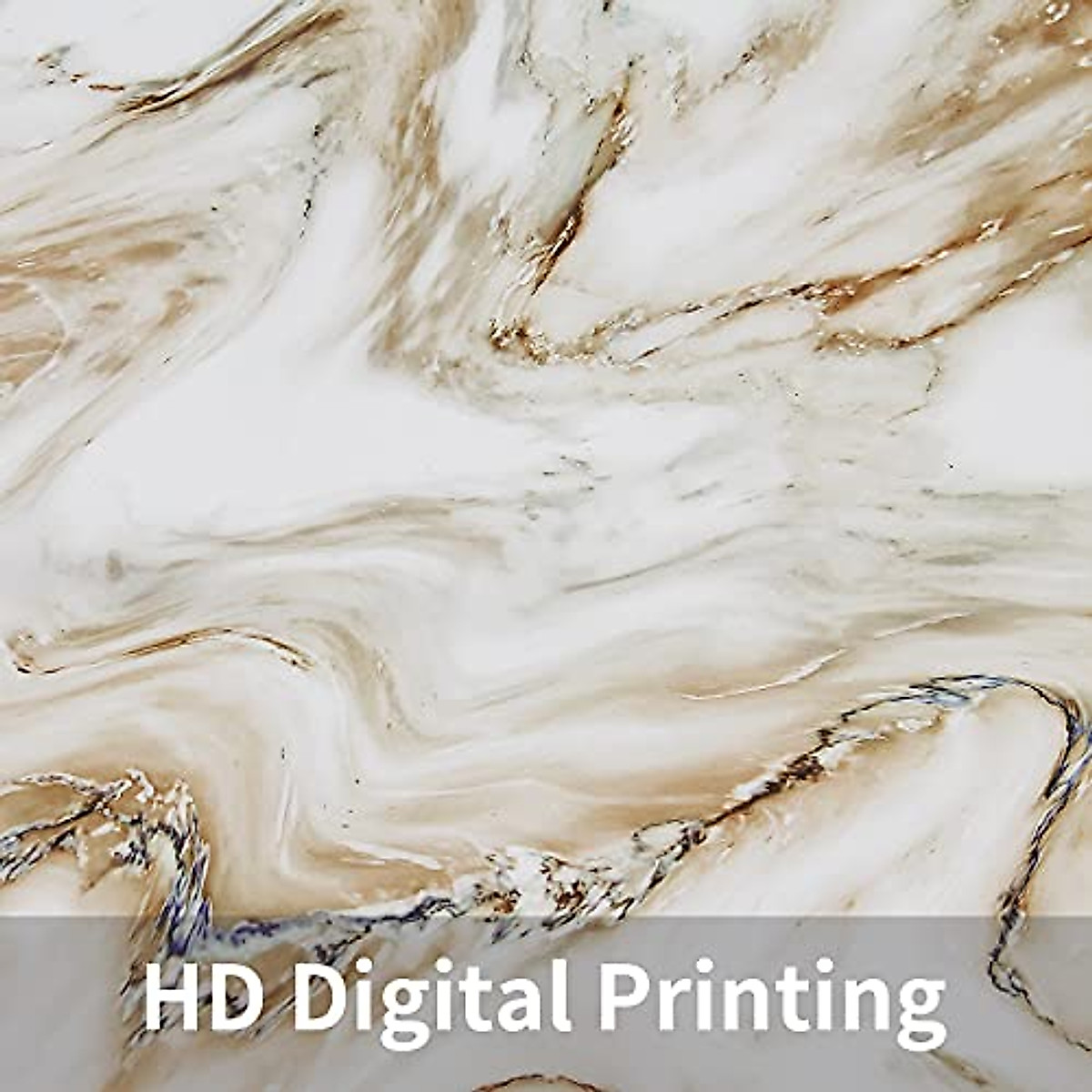 MitoVilla 4 Pcs Brown Marble Shower Curtain Sets with Rugs, Tan Bathroom Decor Sets with Shower Curtain and Rugs and Accessories, Modern Bathroom Curtain Sets with Mats