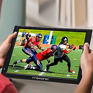 Trexonic Ultra Lightweight Rechargeable 12" LED TV With HDMI, SD, MMC, USB, VGA, Headphone Jack, AV Inputs and Output And Built-in Digital Tuner