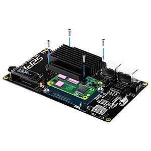 GeeekPi Router Board for Raspberry Pi CM5/Raspberry Pi CM4, Expansion Board Breakout Board Module for Raspberry Pi Compute Module 5 Series and Compute Module 4 Series