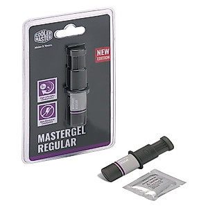 Cooler Master New Edition MasterGel Regular High Performance Thermal Paste w/ Exclusive Flat-Nozzle Syringe Design for CPU and GPU