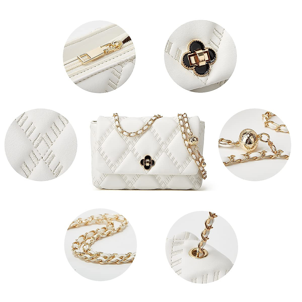 Makes Small Crossbody Bags for Women Gifts Shoulder Purses Vegan Leather Handbags with adjustable 2 Guitar Straps