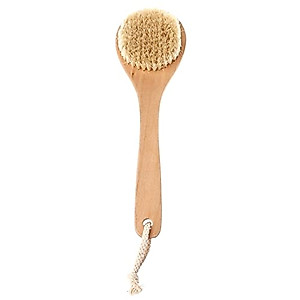 INGVY Dry Brushing Body Brush Wooden Handle Natural Bristle Dry Skin Exfoliation Body Brush Massager Dropshipping