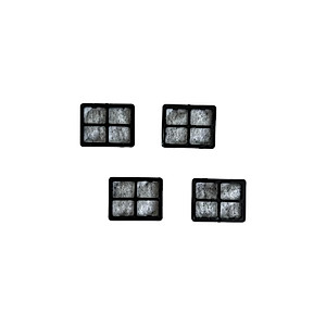 AMICUS 4-Pack Replacement Filter for Aqua Clay, Mini and First Compatible - Cats and Dogs Water Fountain Filter Replacement - Long-Lasting Activated Carbon Filter - Water Fountain Filter Replacement