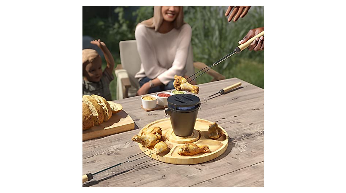 Mini Hibachi Grill Indoor & Smores Maker | Smokeless Tabletop Fun