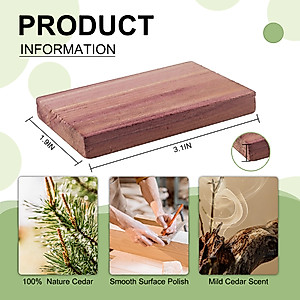 Cedar Hang Ups for Clothes Storage with Cedar Sachets - 20 Pcs 100% Natural Cedar Scent Protects Clothes&Cedar Freshener - for Storage Shelves, Cupboards...