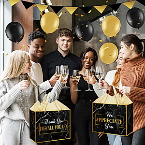 We Appreciate You Gift Bag Christmas Thank You for All You Do Pastor Employee Appreciation Gift Bags with Tissue Paper Card Appreciation Gift Wrapping Paper We Appreciate You Supplies for Retirement