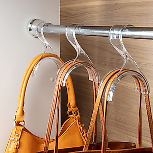Luxe Bag Care Luxury Handbag Closet Hanger (1 Piece) - Protect, Organize, Display Your Pocketbook - Saves Integrity of Handbag Handles, No More Creasing - Organize & Store Purses - 12 lb Capacity
