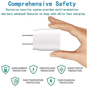 Samsung USB-C Super Fast Charging Wall Charger-25W PD Charger Adapter with Type-C Cable(5ft) for Samsung Galaxy S22/S22 Ultra/S22+/S21/S21+/S21 Ultra/S20/S20+/S20 Ultra/Note 20 Ultra（White）