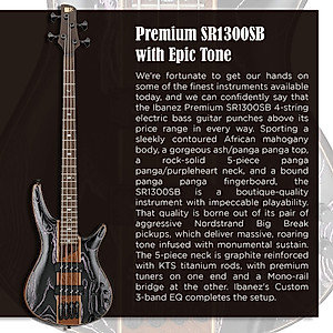 Ibanez SR Premium 4 String Electric Bass with Bag - Magic Wave Low Gloss