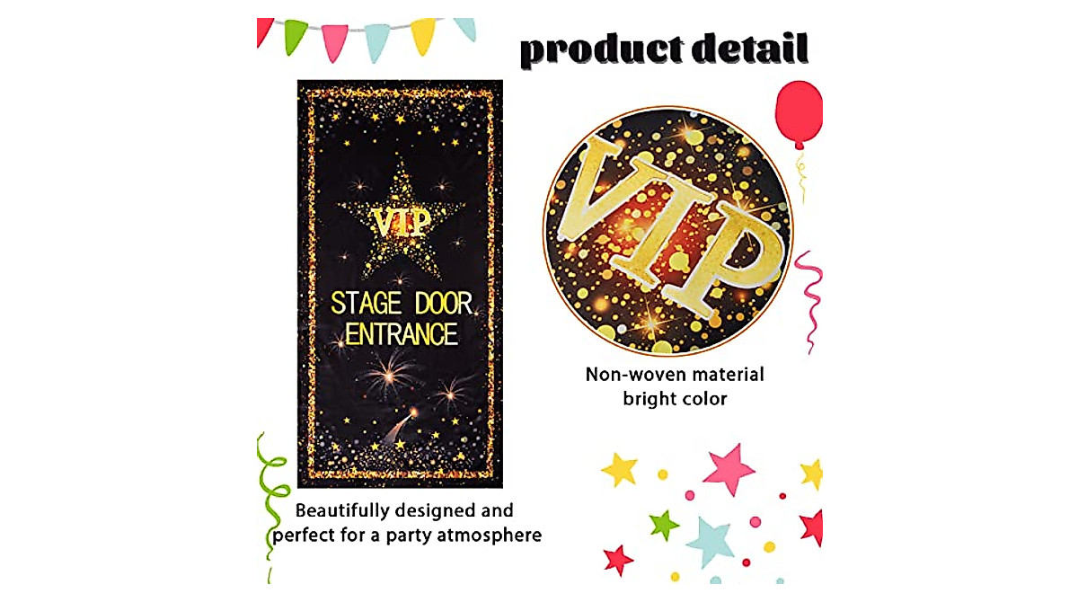 VIP Stage Door Cover for Movie & Party Events - 30x60 Inches