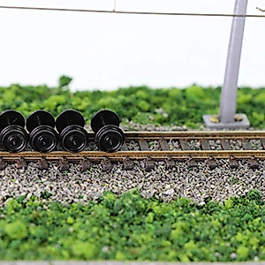 24pcs POM Plastic 33'' Wheels for Model Train 1:160 N Scale Wheel HP28 (N Scale)