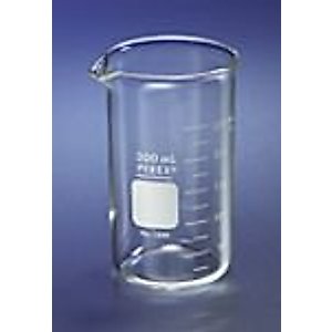 Corning Beaker, Pyrex, Berzelius, Tall Form, w/Spout, 200ml (Shelf Pack of 2)