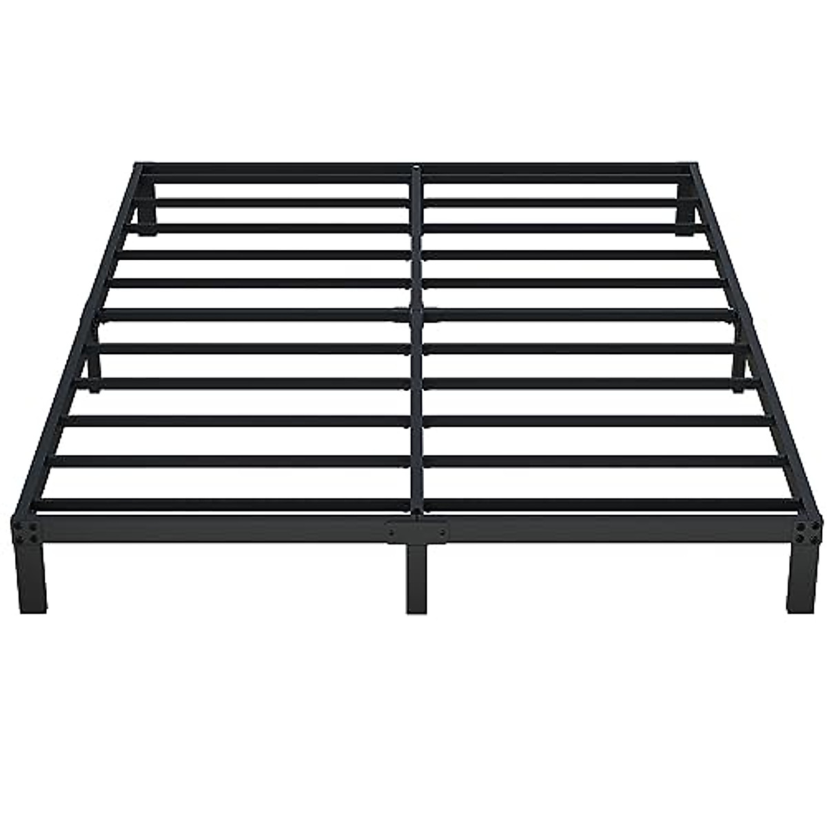 Maenizi 8 Inch Full Size Bed Frame No Box Spring Needed, Heavy Duty Metal Platform Bed Frame Full Support Up to 3000 lbs, Easy Assembly, Noise Free, Black
