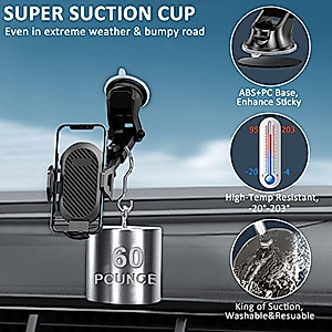 Qidoe Phone Mount for Car, Car Phone Holder Mount Universal Hands-Free 4 in 1 Cell Phone Holder for Car Dashboard/Air Vent/Desk/Windshield Car Phone Mount for All Smartphones Even with Thick Case