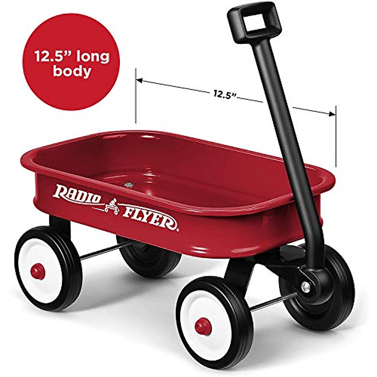 Radio Flyer Kids 12.5 Inch Little Red Toy Wagon, Small Toy Decor Wagon