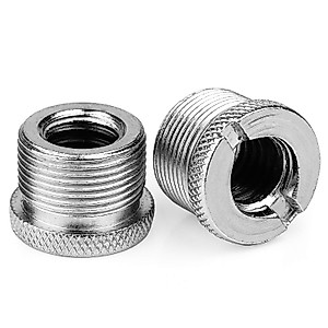 Anwenk Mic Stand Adapter 5/8 to 3/8 Adapter Male to Female Mic Screw Adapter Microphone Stand Adapter Compatible with Blue Yeti/Blue Snowball/Blue Yeti XTripod Stand Mic Microphone Stand Mount