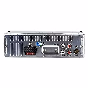 Dual Electronics XRM69RGB | 12 Character LCD Single DIN Car Stereo | RGB Custom Colors | Push to Talk Assistant | Bluetooth Hands Free Calling Music Streaming | AM/FM | USB Playback & Charging