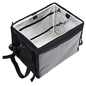 YOUTHINK Waterproof Multi Layer Design Large Capacity Food Delivery Bag with Cushioning Effect, Internal Support Structure for Backpack, Oxford Cloth, Resin, 10L Capacity