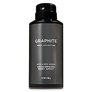 Bath & Body Works Graphite Men's Deodorizing Body Spray, 3.7 Fl Oz