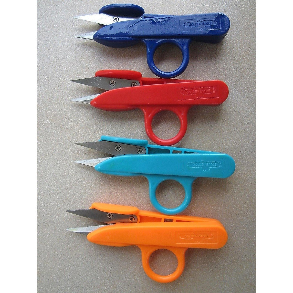 LOT OF 12PCS Random Color Sharp Point Quick-Clip Lightweight Speed Cutting Scissor for Sewing (Random Color)