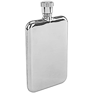 Southern Homewares Ultra Thin Slim Premium Stainless Steel Flask 1.5-Ounces Chrome