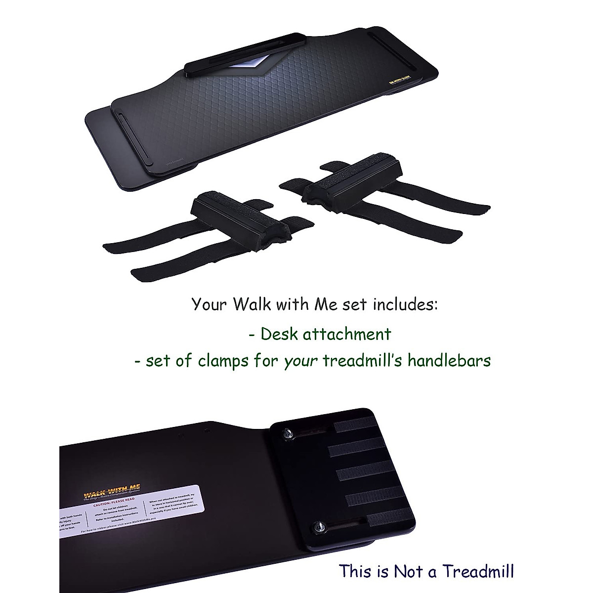 DigitalArts.ws Pro-XT Plus - Walk with Me (Diamond Grey) Expandable Treadmill Desk Attachment