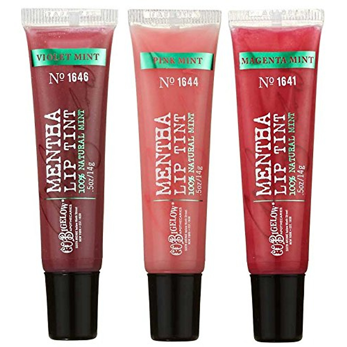 Bath & Body Works C.O. Bigelow Mentha Lip Tint (Pack of 3) (Violet/Pink/Magenta Mint)