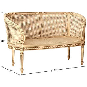 Parisian Oval Rattan Settee
