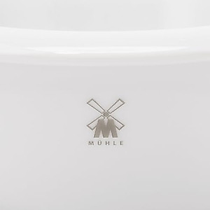 MÜHLE White Porcelain Platinum Rim Shaving Dish